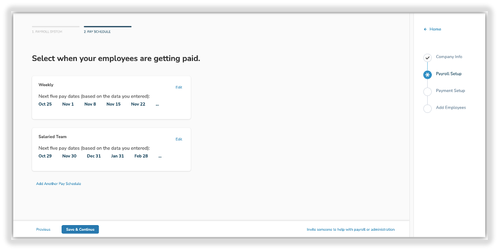 Payroll Setup – Vermont Saves